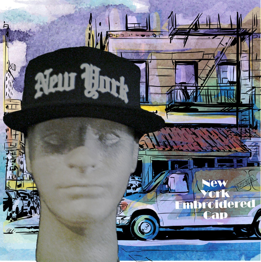 NY Embroidered Hat. - Etsy