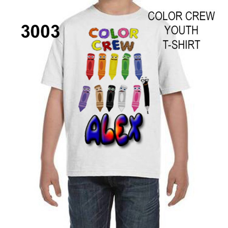 Color Crew ALL CHILDRE'S SIZES - Etsy