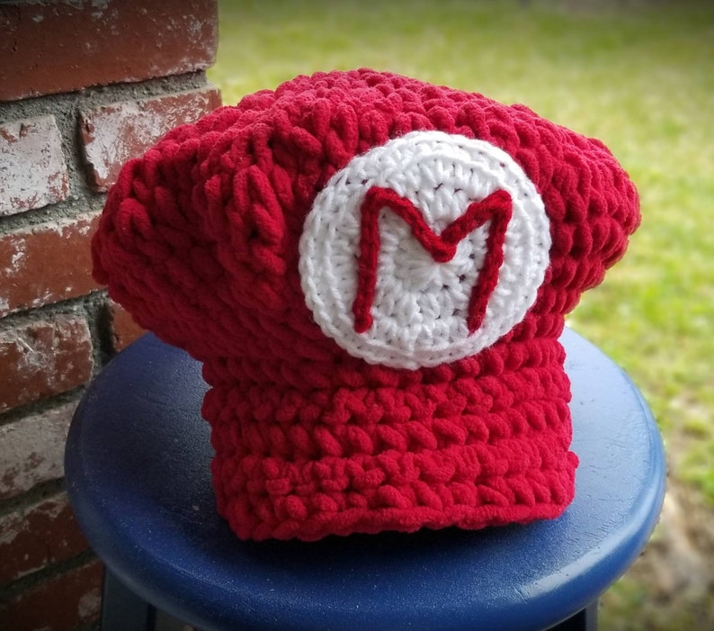 Mario Bros. Inspired MARIO Crochet Bucket Hat Rave Hat - Etsy