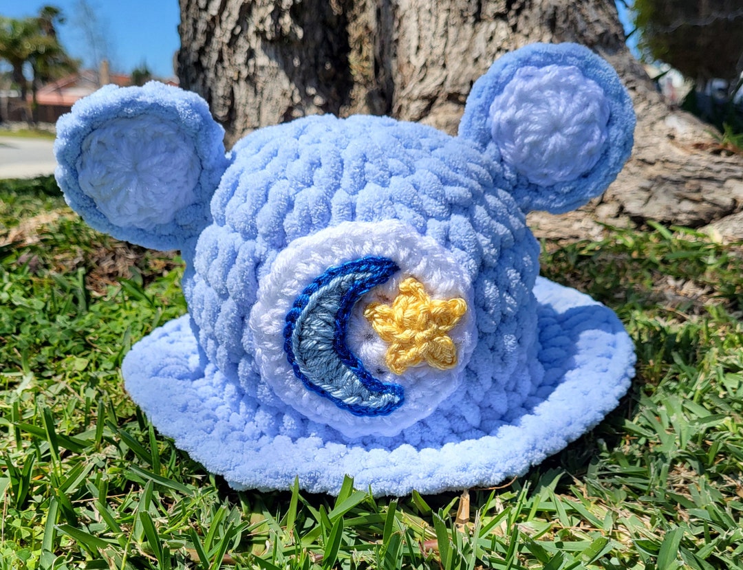 Crochet Care Bear Bucket Hat: Bedtime Bear Toddler Size - Etsy