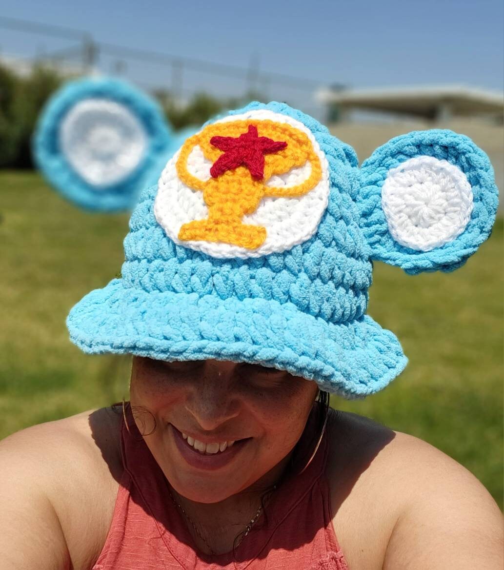 Carebear, Crochet Bucket Hat, Care Bear Rave CHAMP Bear - Etsy