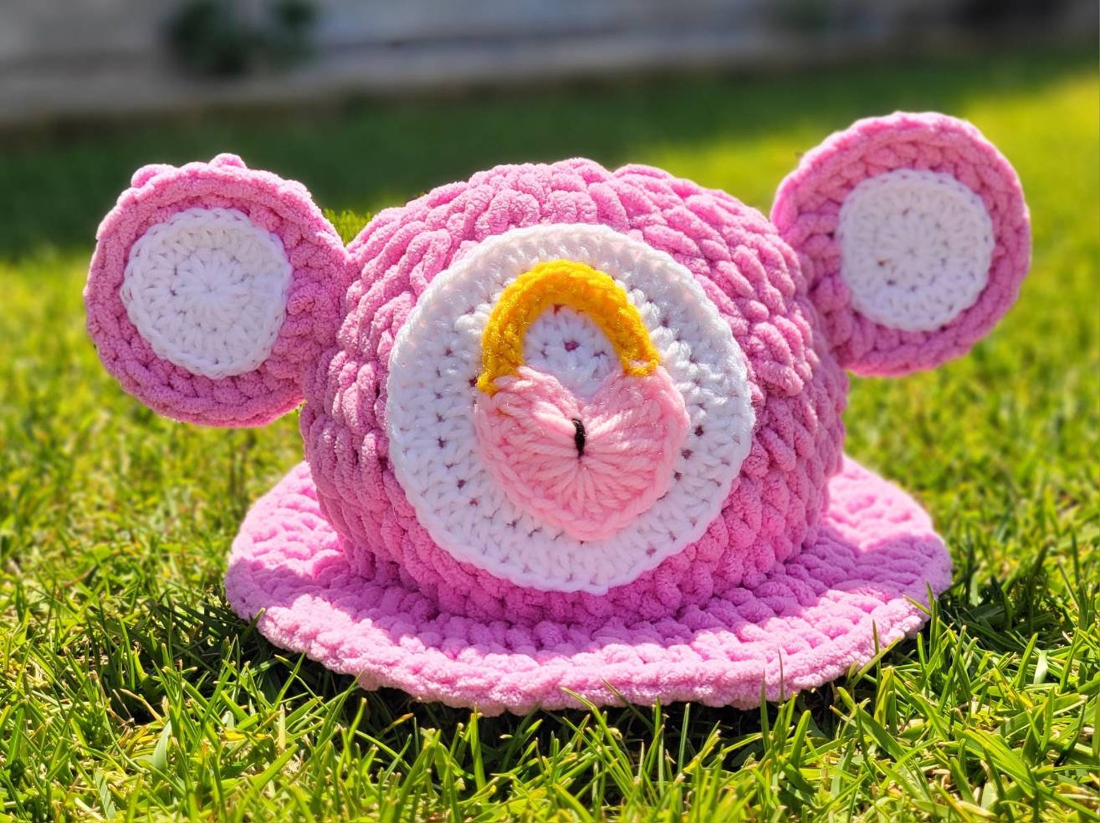 Carebear, Crochet Bucket Hat, Care Bear Rave SECRET Bear - Etsy