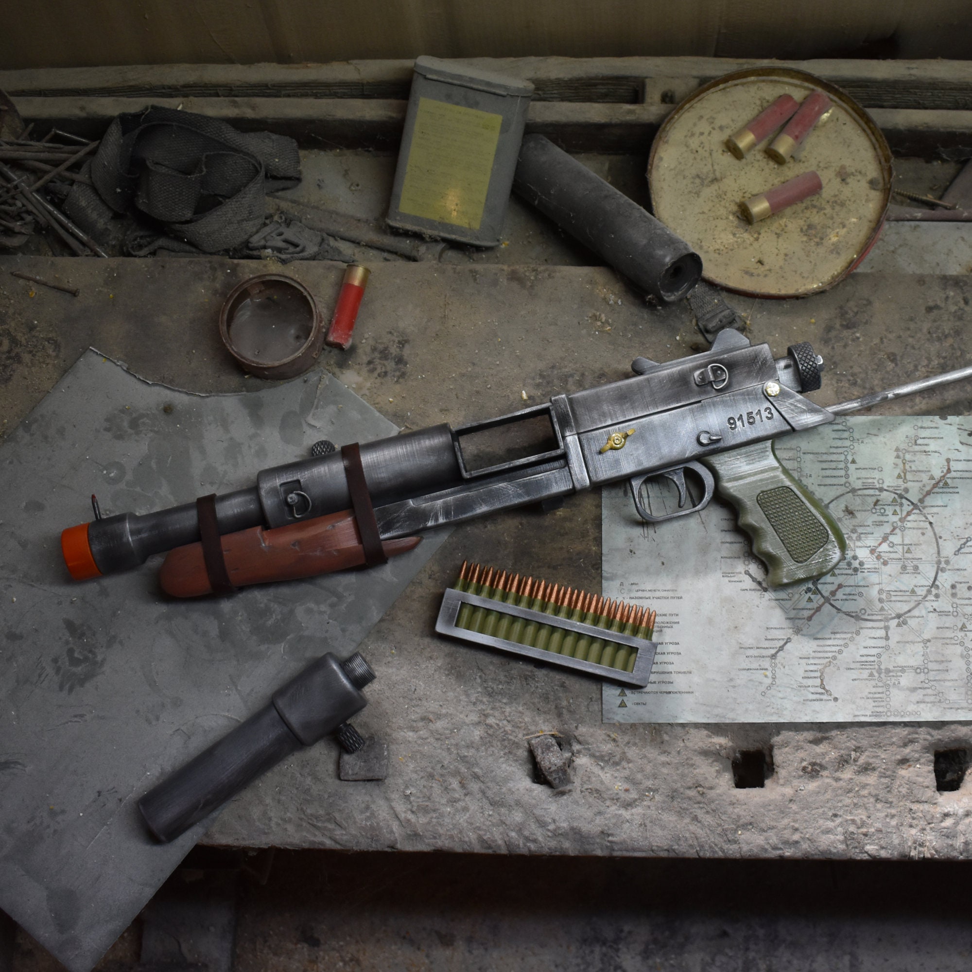 Metro Bastard Gun Post Apocalypse Metro 2033 3D Printed - Etsy Australia