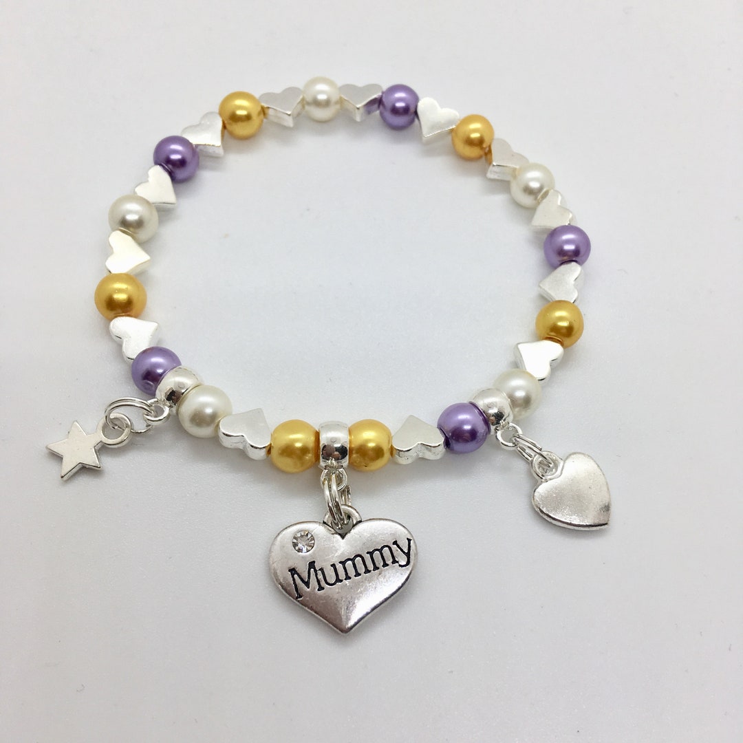 Mummy MOM Bracelet Mum Initial Letter Charm Step Mum CHARM - Etsy