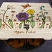 Personalised Wooden Wildflower Jewellery Box With Removable - Etsy