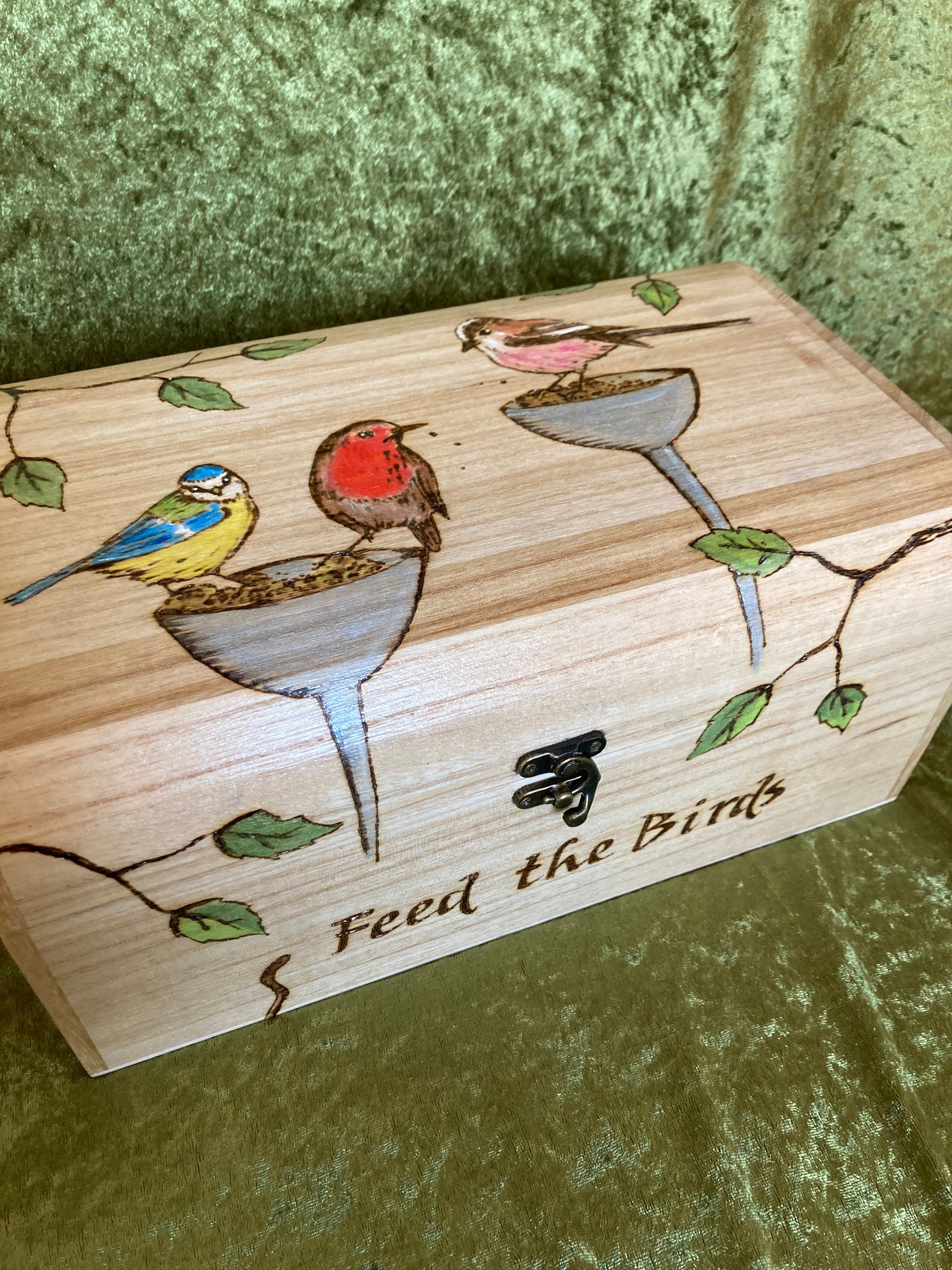 Feed the Birds Storage Complete Twitcher Gift Box Burned With - Etsy