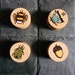 Golden Acorn Wooden Mini Pot, Pyrography Trinket Box. Solid Beech - Etsy