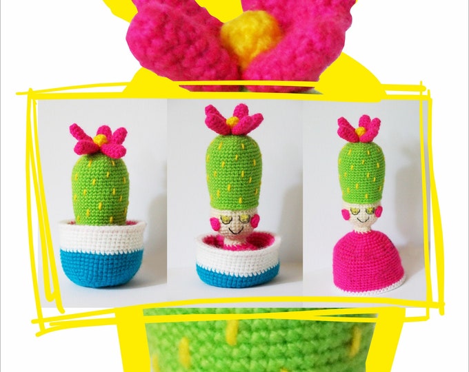 Cactus Flower Crochet Pattern PDF, Cactus Amigurumi Pattern - Etsy