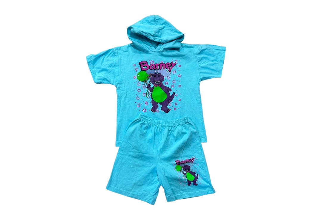 Kids Vintage 90’s Barney Set Size 10/12 - Etsy