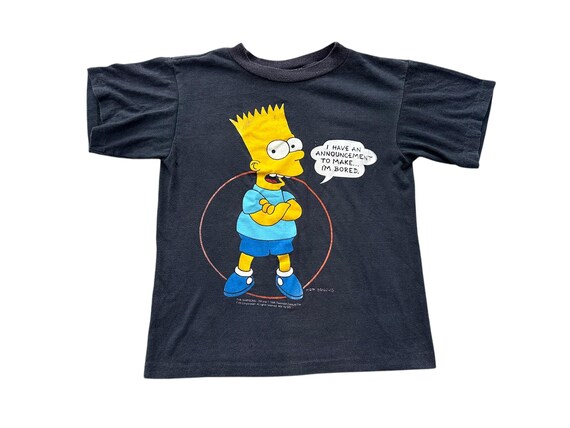 Vintage kids 90’s Bart Simpson tee size youth Medium … - Gem