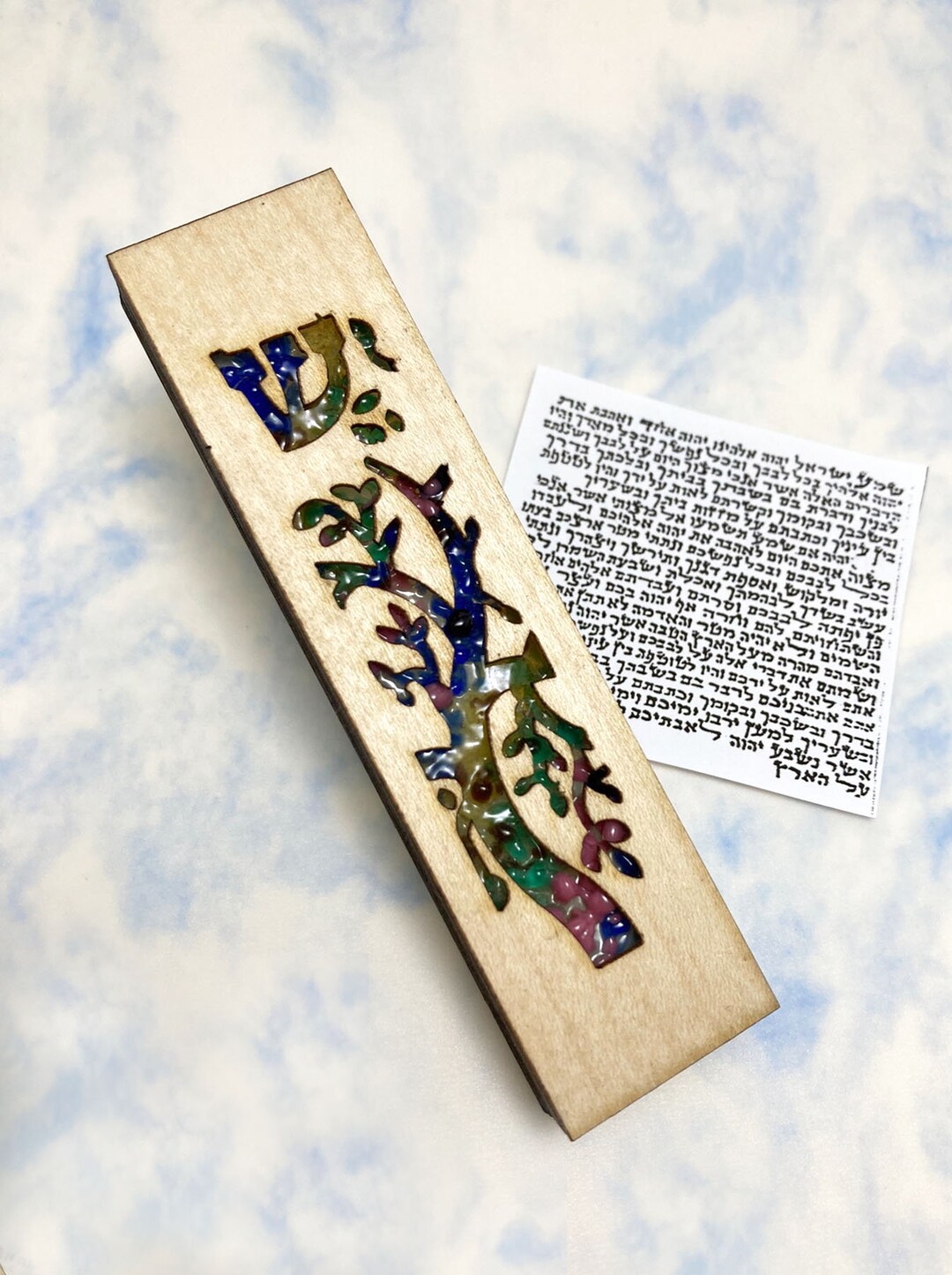 Tree of Life Rainbow Mezuzah - Etsy