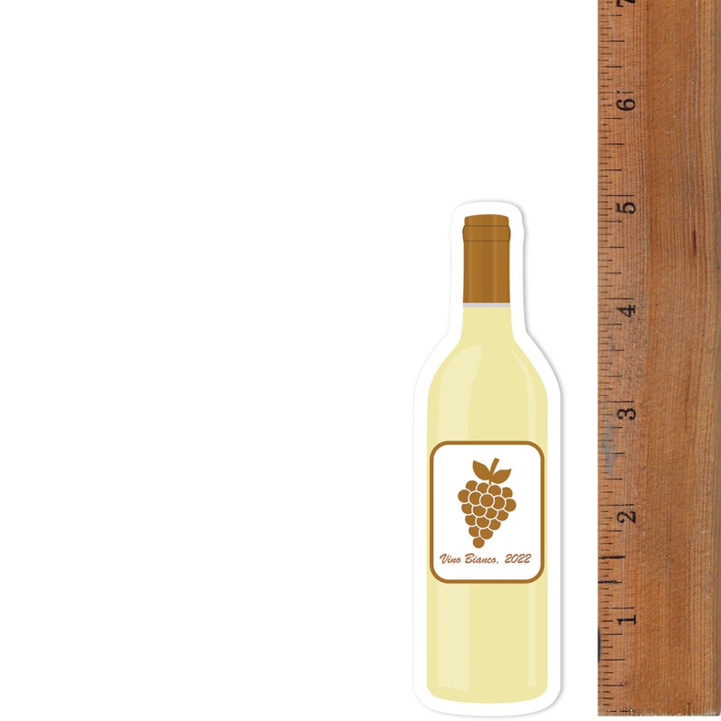 White Wine Sticker - Etsy