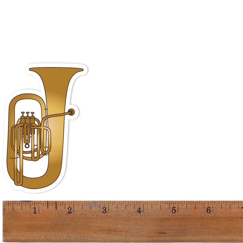 Tuba Sticker - Waterproof Vinyl Decal - Etsy