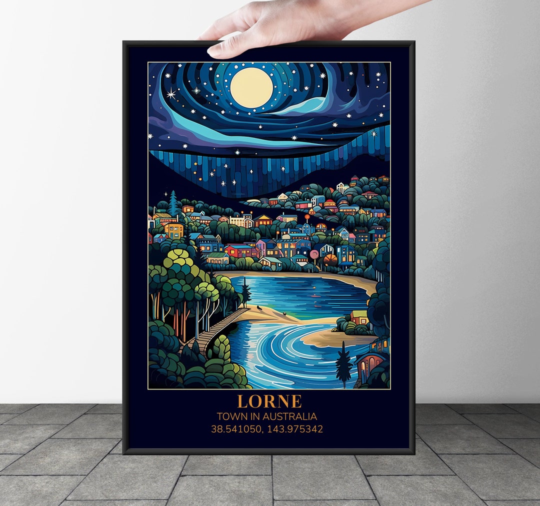 Lorne Australia, Lorne beach Poster, Great Ocean Road in Victoria ...