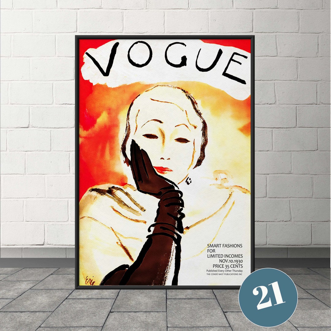 Vintage Magazine Art Cover July 1930 Magazine cover Fashion - Etsy.de