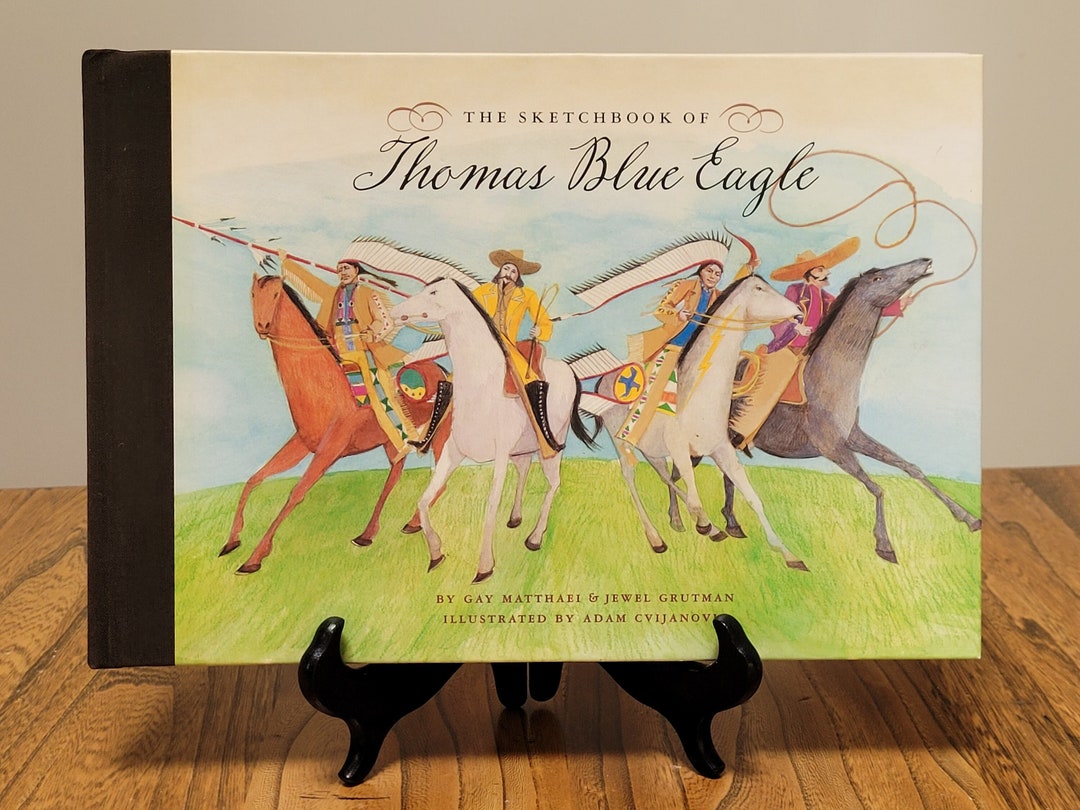 The Sketchbook of Thomas Blue Eagle by Gae Matthaei and Jewell Grutman, 2001 First Edition. - Etsy