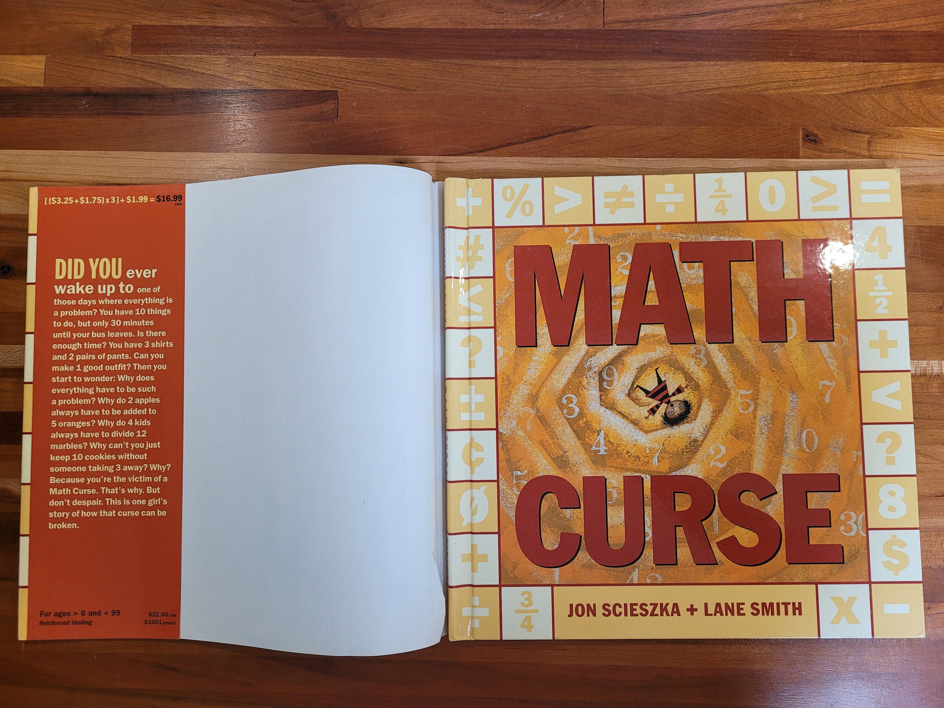 Math Curse by Jon Scieszka, Lane Smith - First Edition - Child Book ...