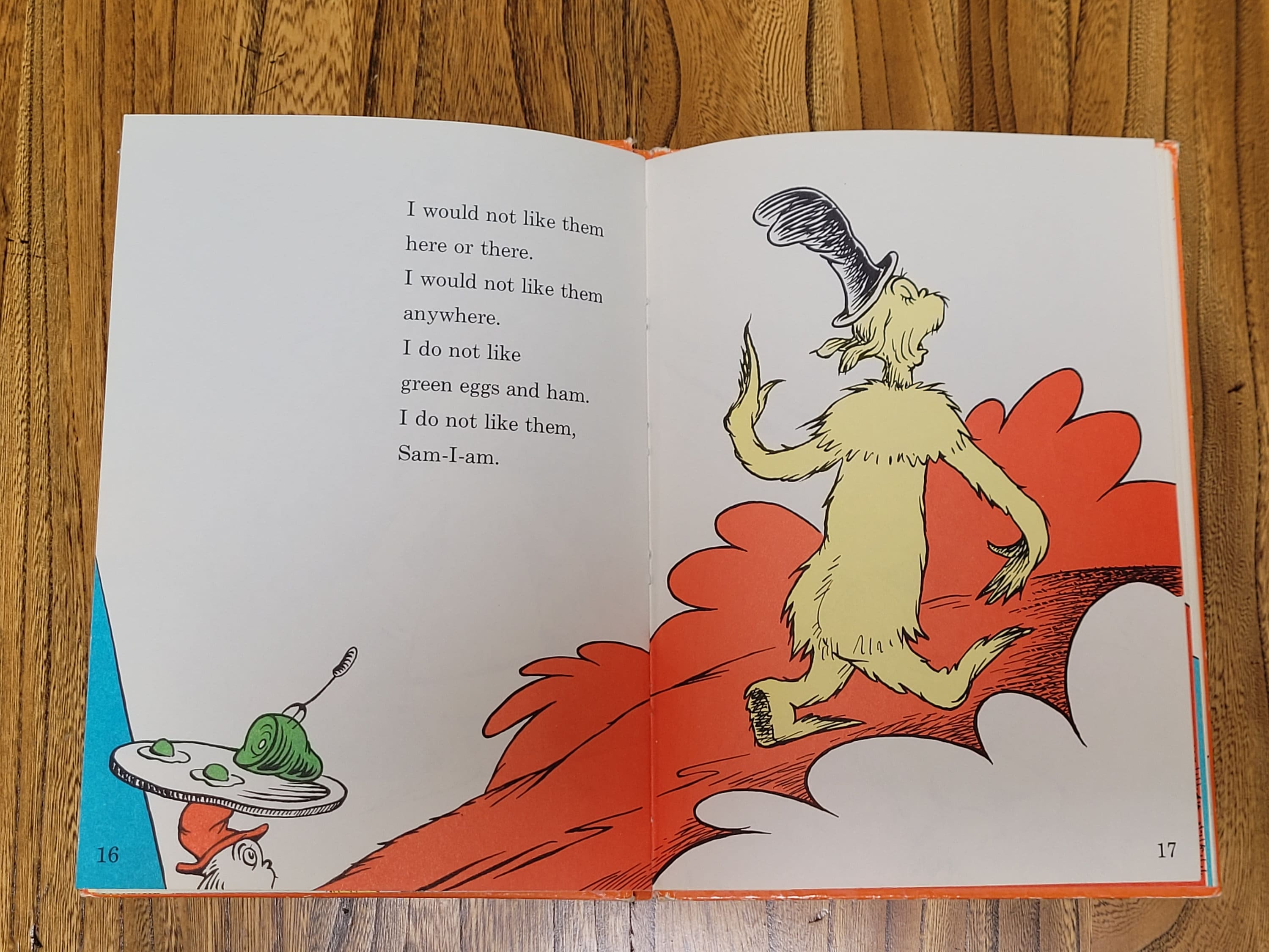 Green Eggs and Ham by Dr Seuss, 1970s edition.