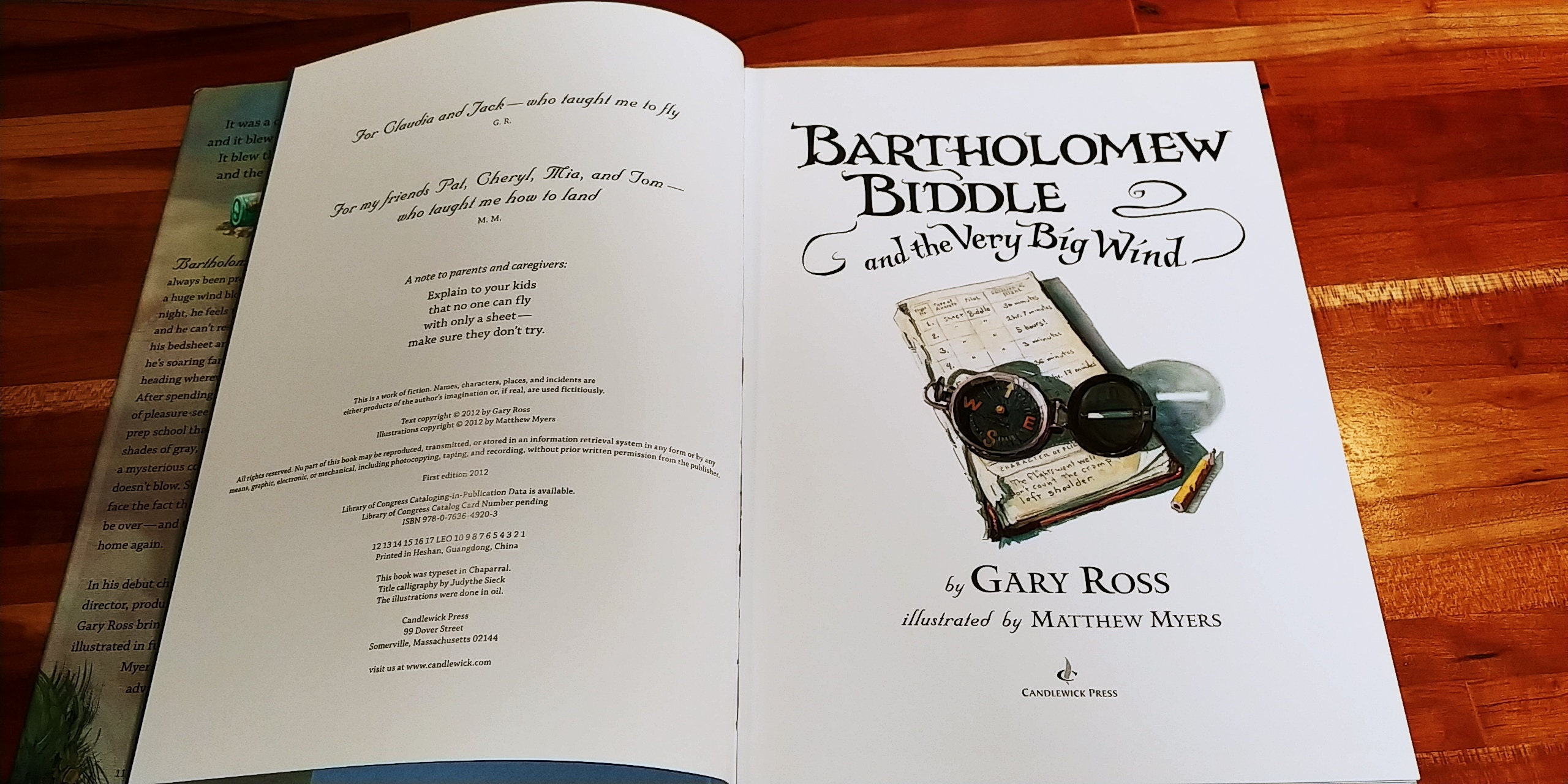 Bartholomew Biddle and the Very Big Wind by Gary Ross, Matthew Myers ...