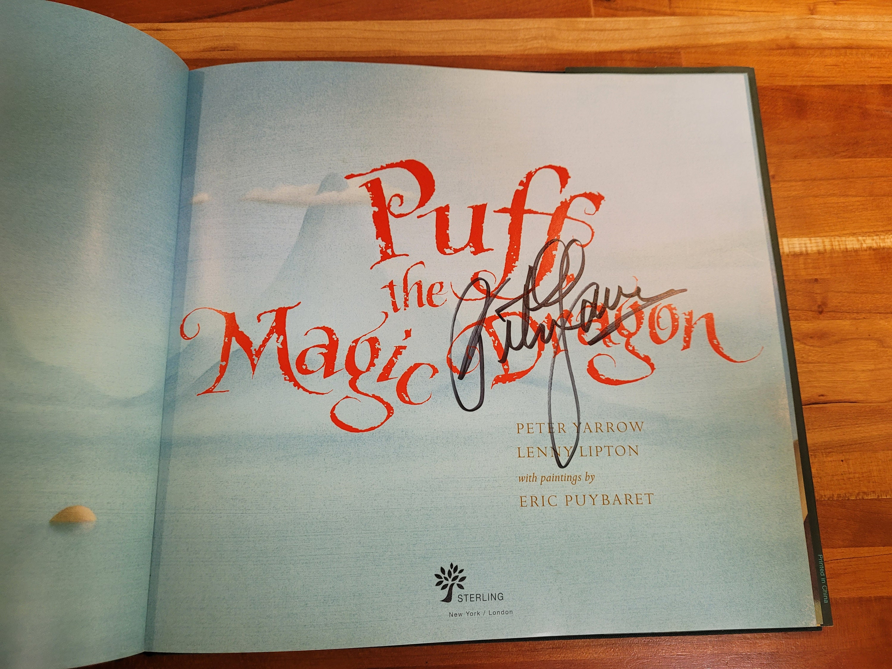 Puff the Magic Dragon by Peter Yarrow, Lenny Lipton - Signed First ...