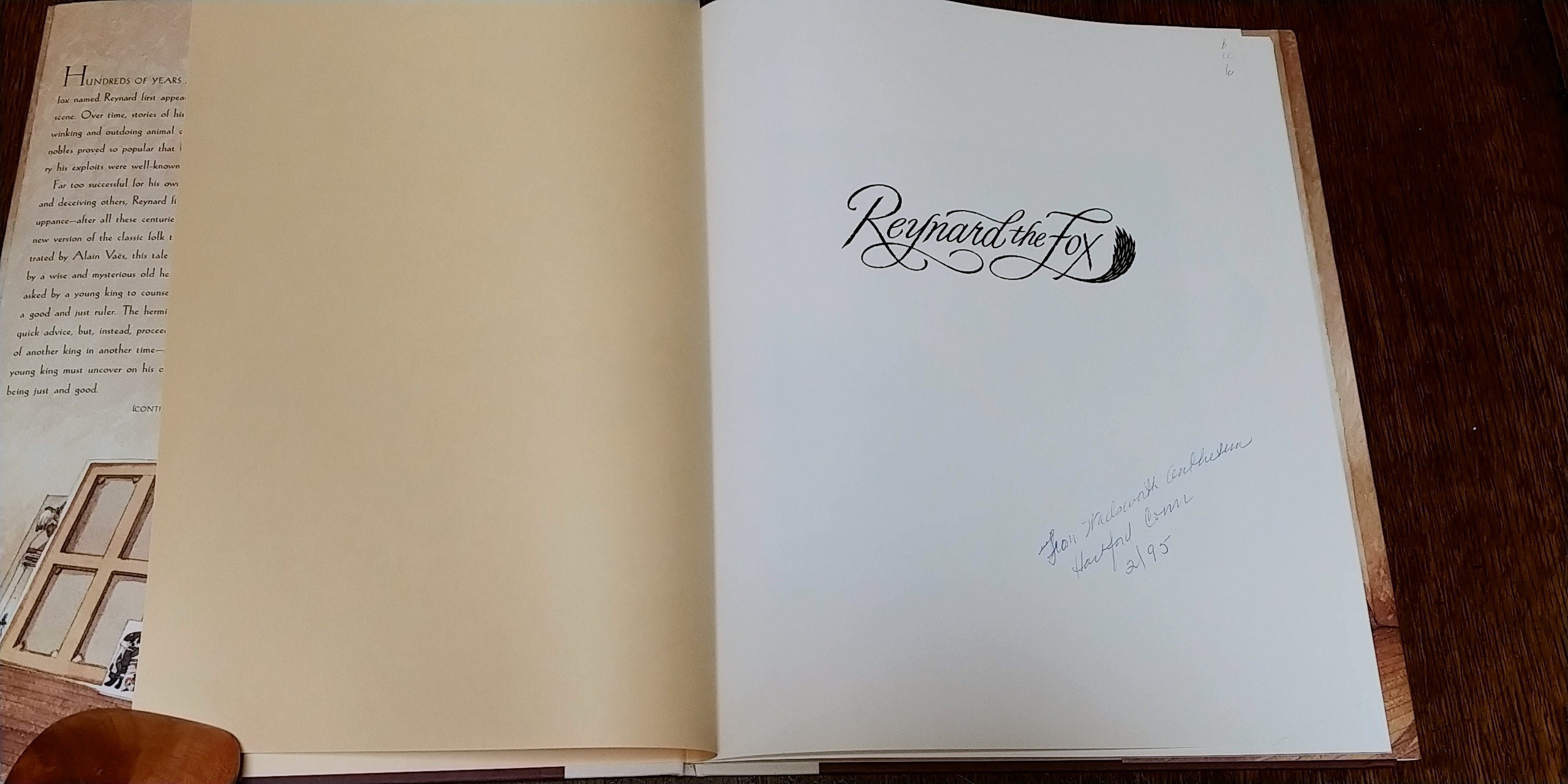 Reynard the Fox illustrated by Alain Vaes - First Edition Children's ...