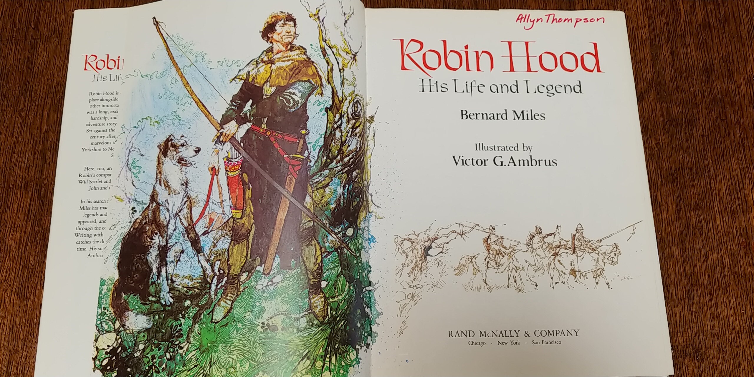 Robin Hood: His Life and Legend by Bernard Miles - First Edition ...