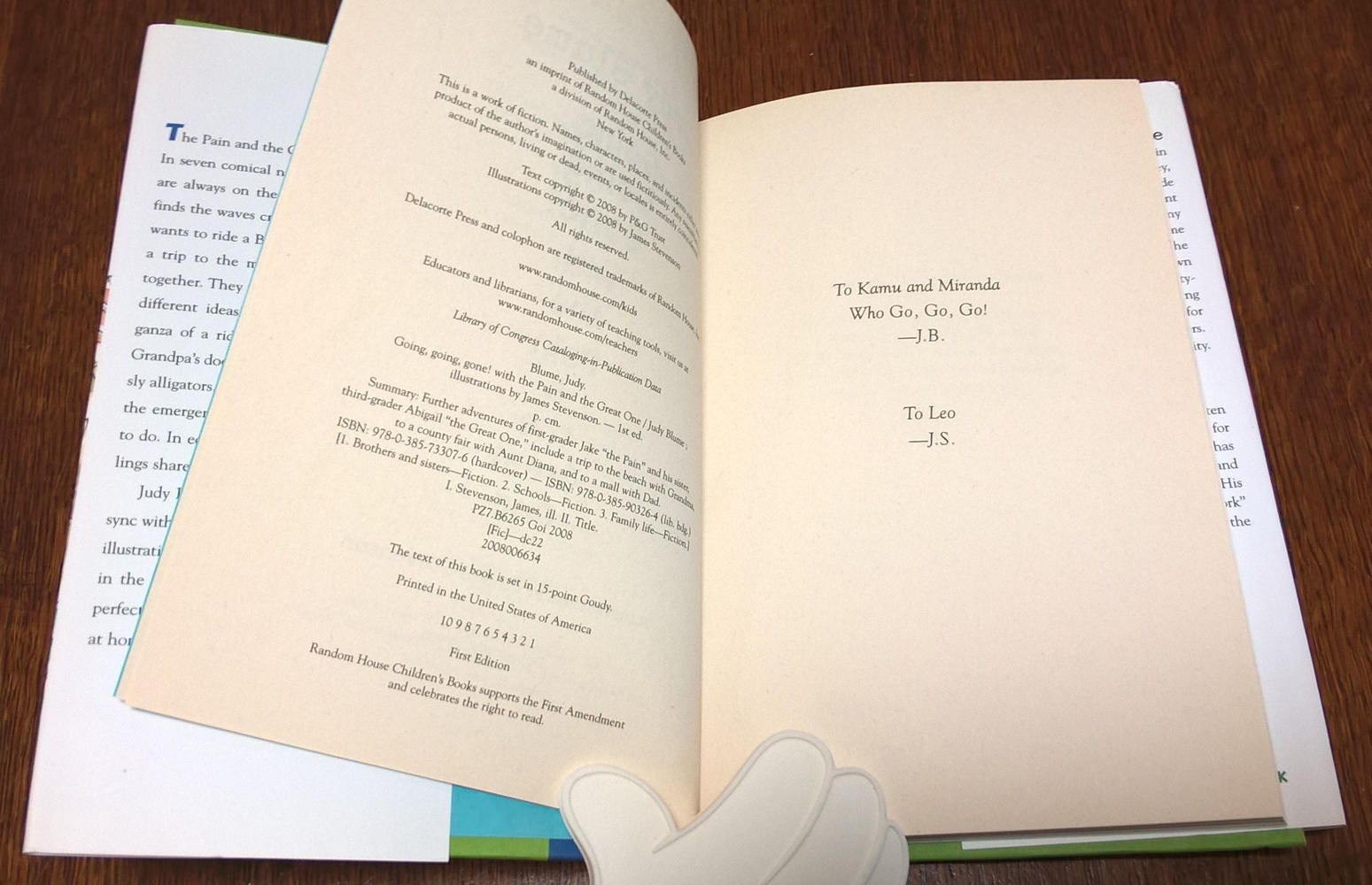 Going, Going, Gone! by Judy Blume - The Pain and The Great One Series ...