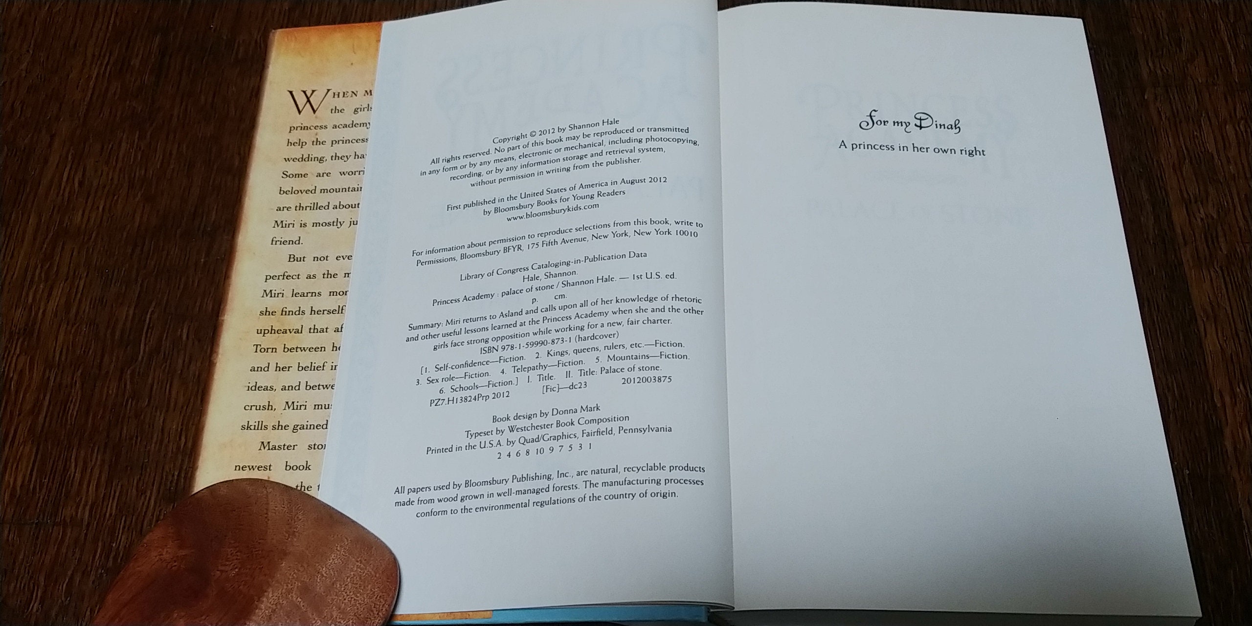 Princess Academy - Palace of Stone by Shannon Hale - First Edition ...