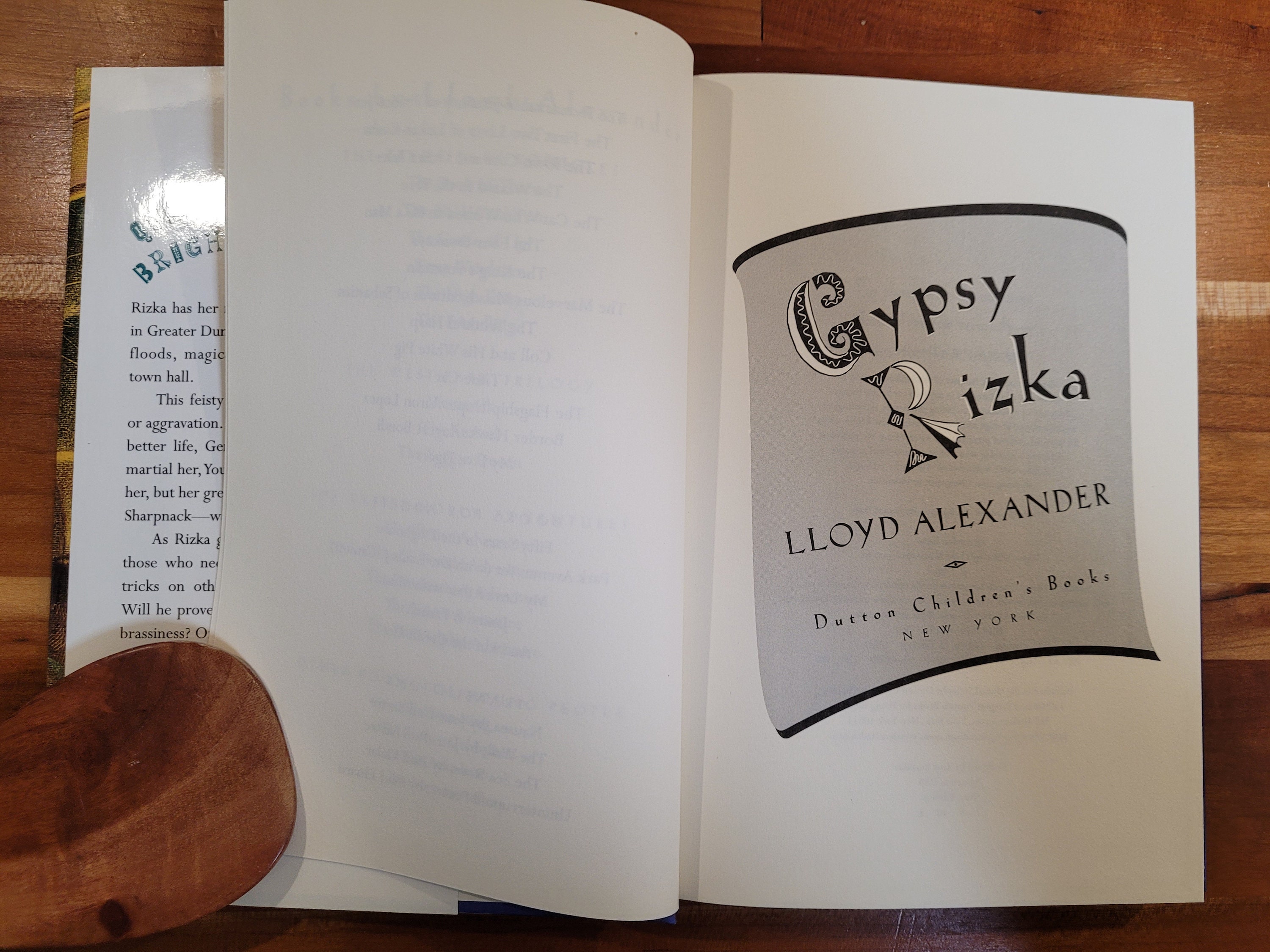 Gypsy Rizka by Lloyd Alexander - 1999 First Edition - Vintage Child Book