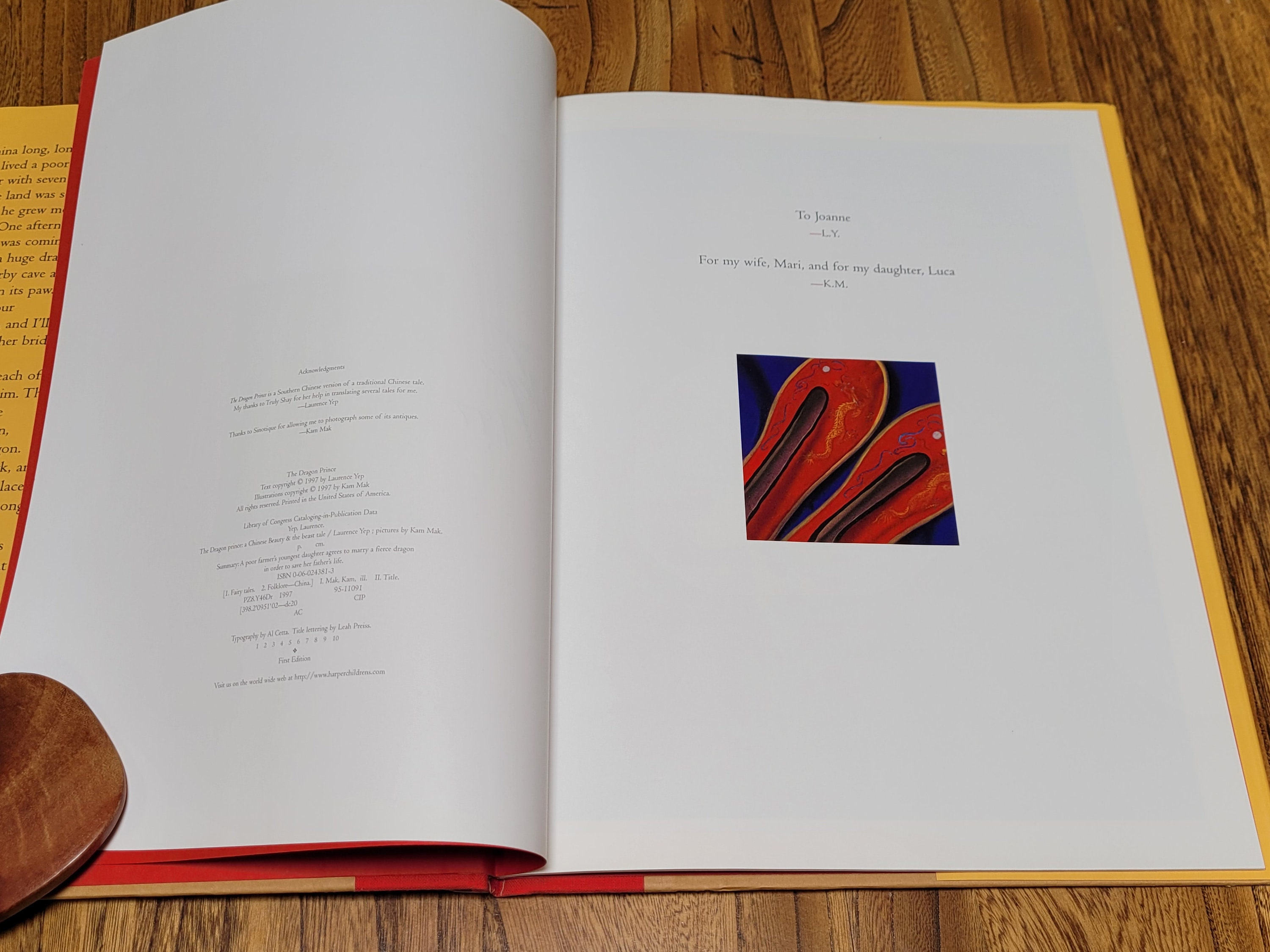 The Dragon Prince, 1997 signed first edition, by Laurence Yep.