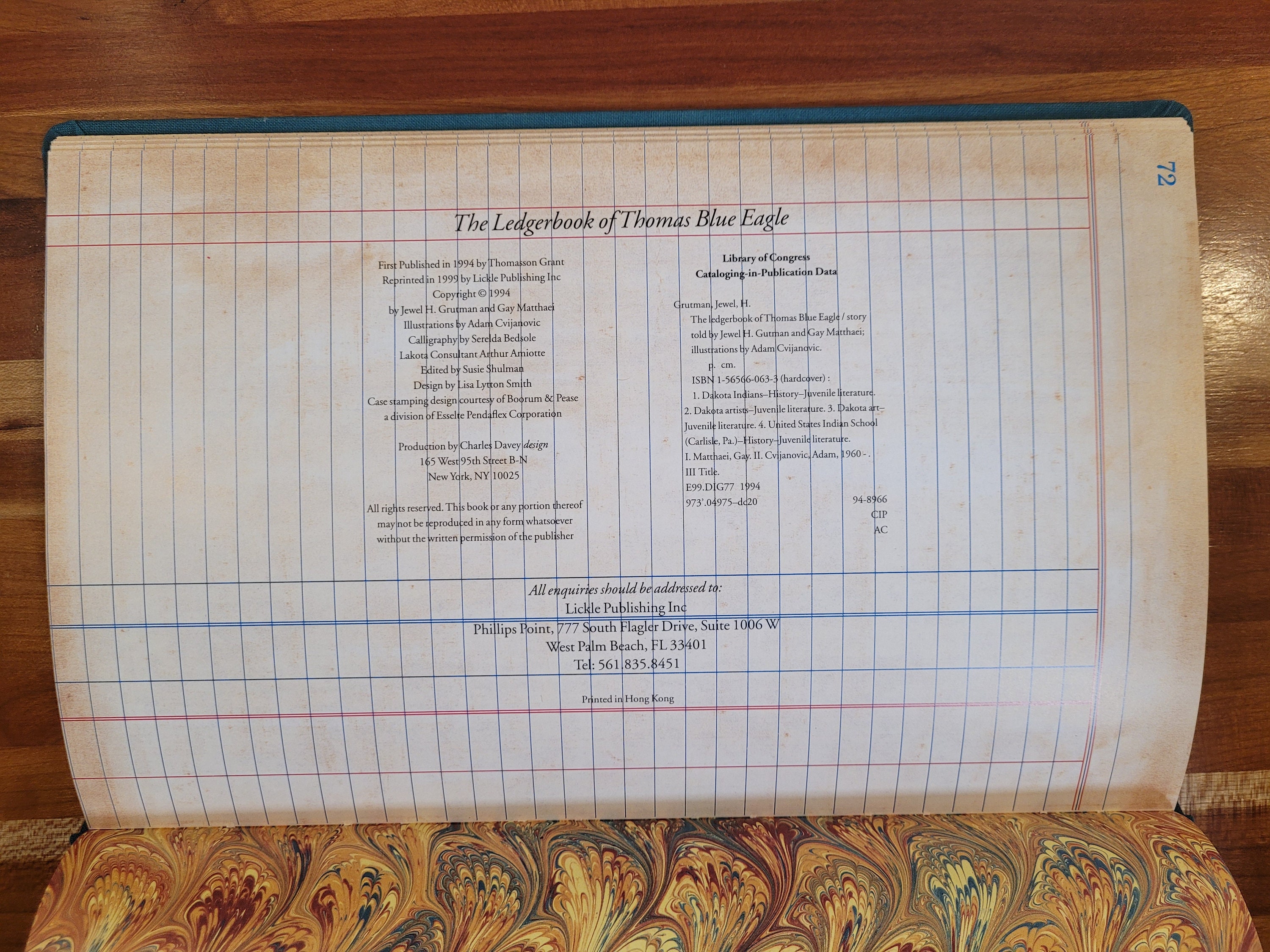 The Ledgerbook of Thomas Blue Eagle by Gae Matthaei, Jewell Grutman - 1999 Edition - Vintage ...