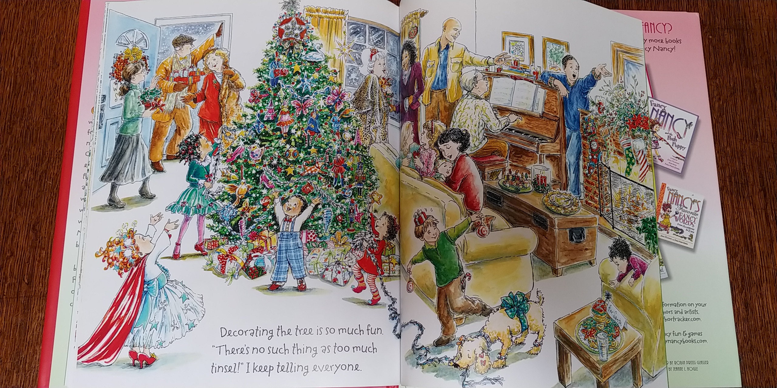 Fancy Nancy Splendiferous Christmas by Jane O'Connor and Robin Preiss ...