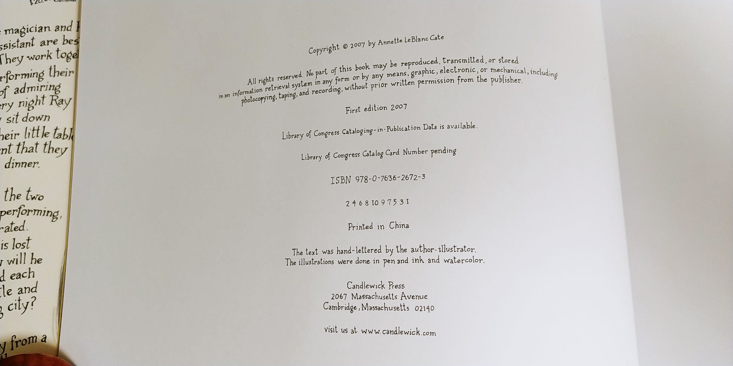 The Magic Rabbit by Annette LeBlanc Cate - First Edition Children's Books