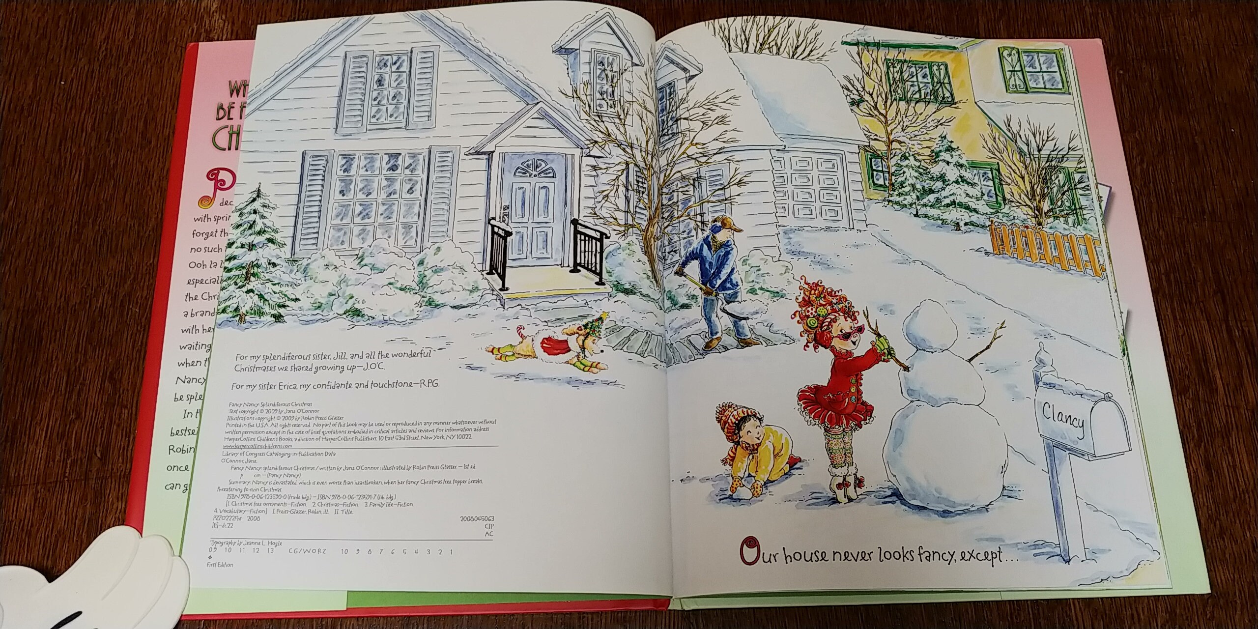 Fancy Nancy Splendiferous Christmas by Jane O'Connor and Robin Preiss ...
