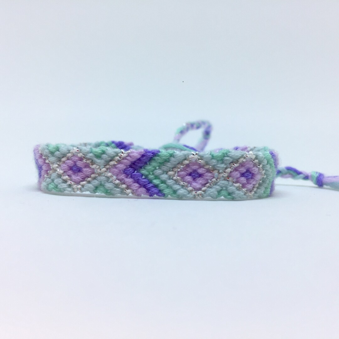 Friendship Bracelet Bracelet Pastel Colors - Etsy