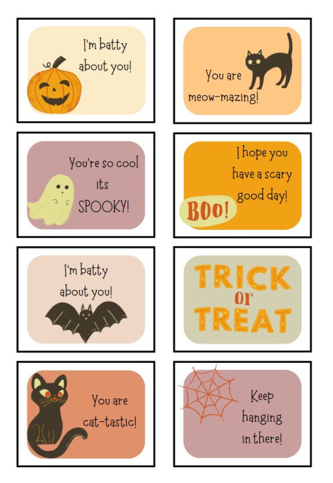 Lunchbox Notes, Kids Notes, Kids Love Notes, Notes From Mom, Halloween ...
