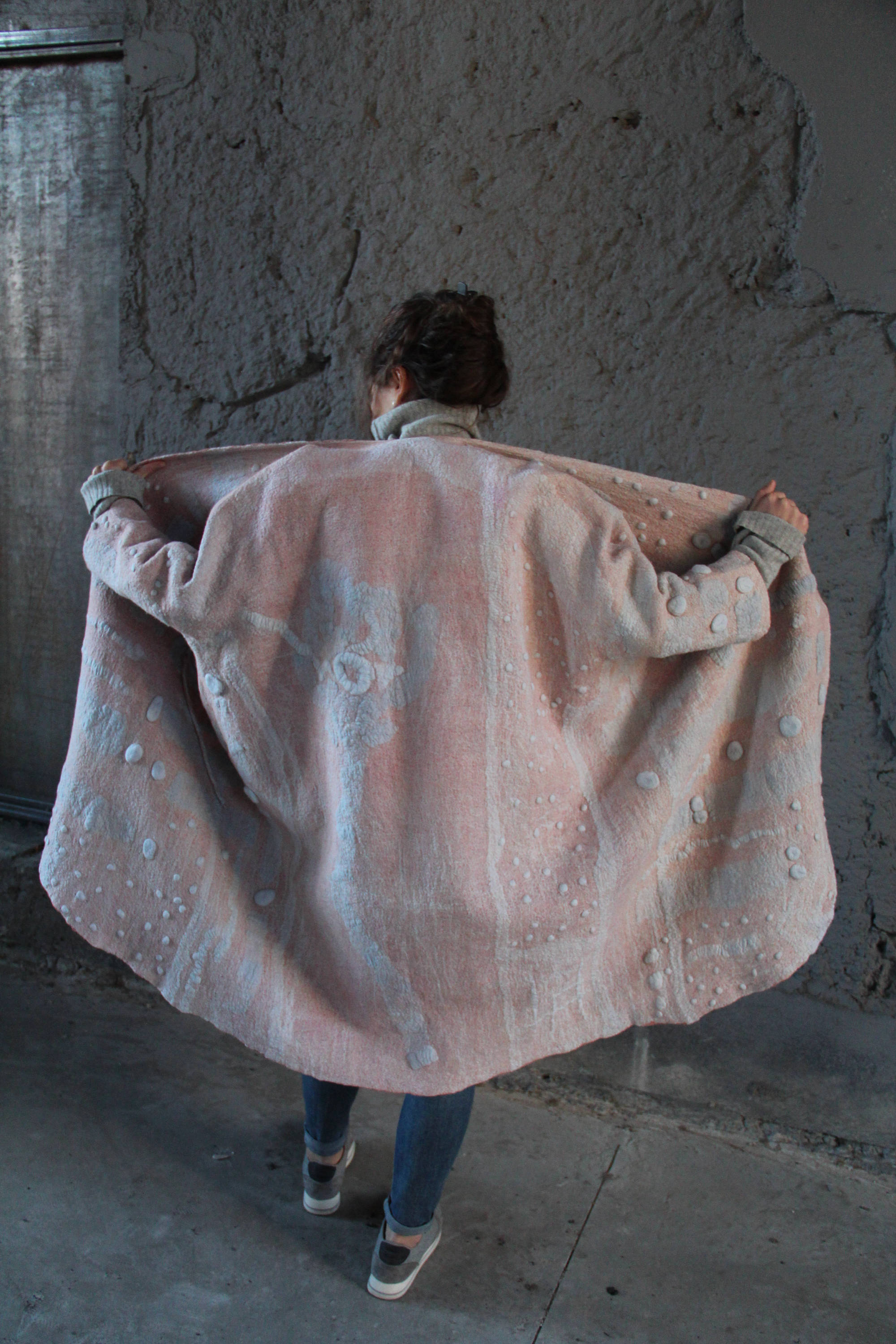 Women Coat Felted Coat Jacket Hand Made Clothing Blue - Etsy