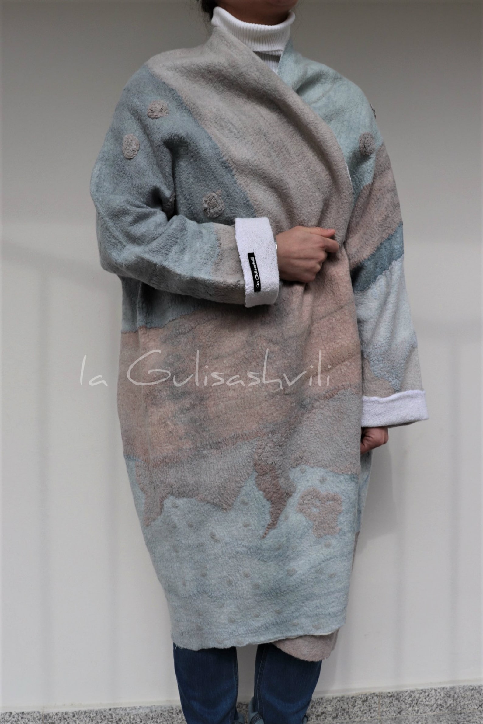 Felted Jacket Women Oversized Fall Coat Nuno Felt Coat - Etsy