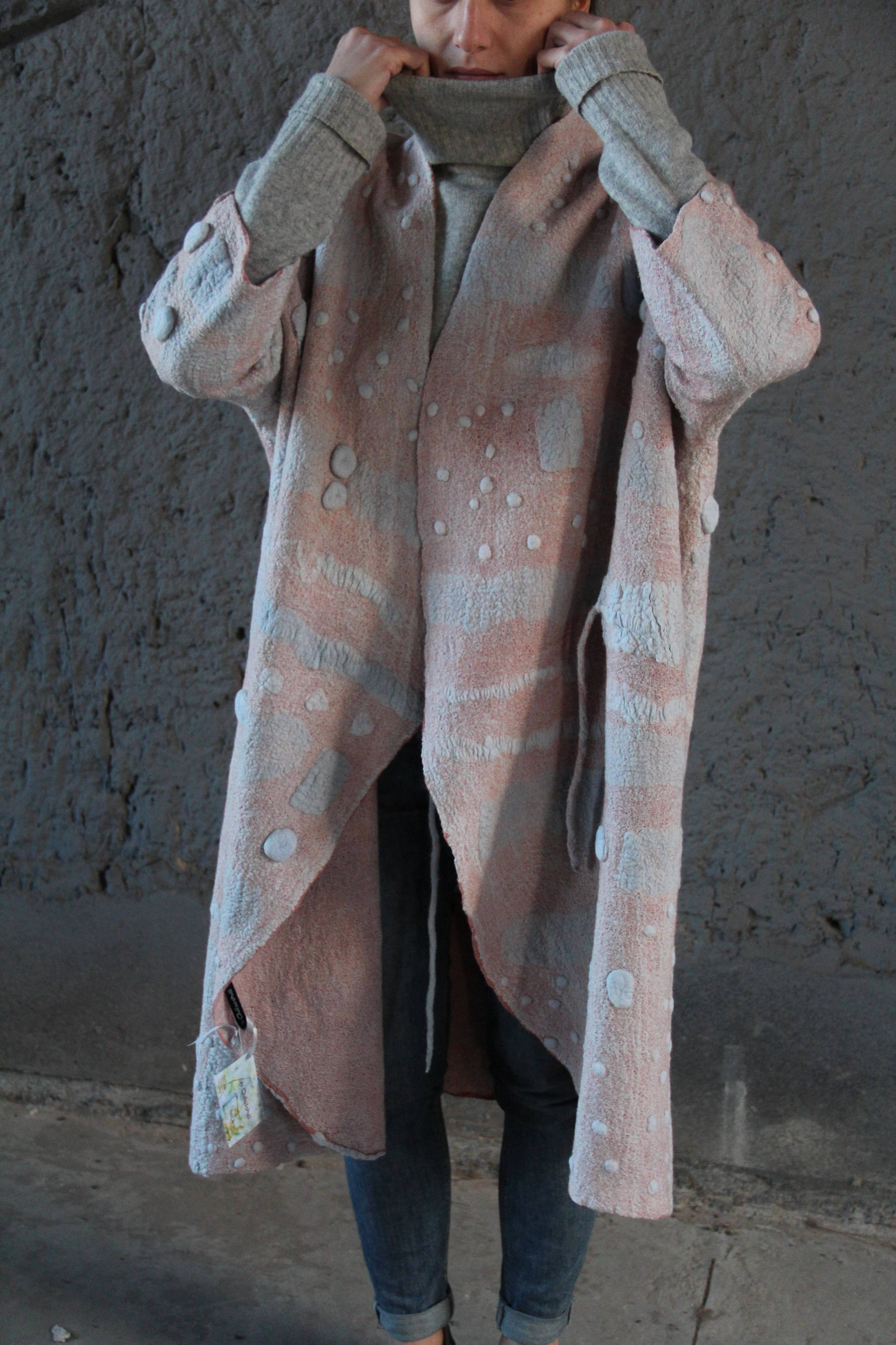 Women Coat Felted Coat Jacket Hand Made Clothing Blue - Etsy