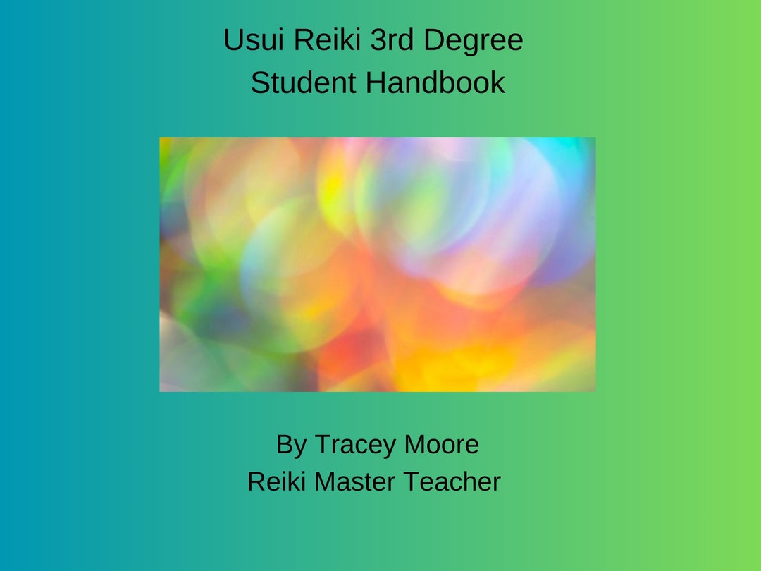 Third Degree Usui Reiki ATTUNEMENT & WORKBOOK - Etsy