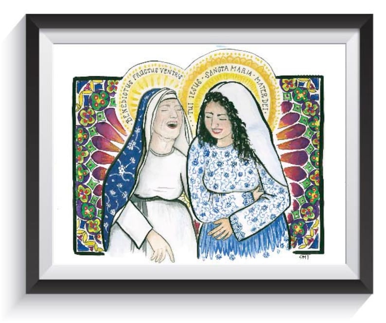 The Visitation Original Watercolor Print - Etsy