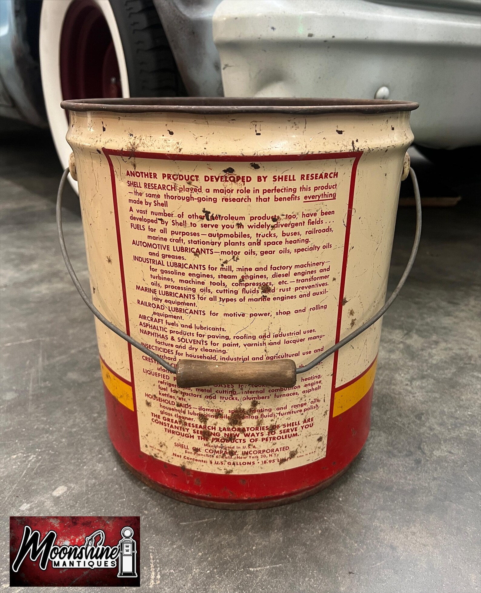1950’s SHELL Gear Oil 5 Gallon Can - Gas & Oil - Etsy