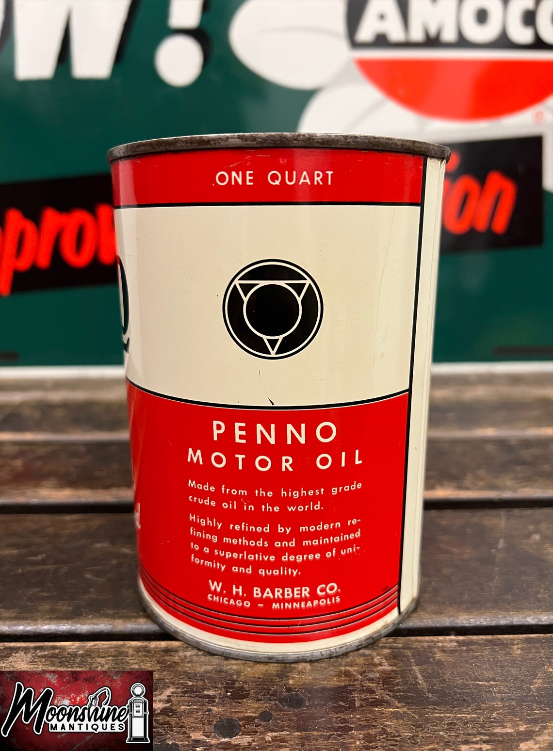 RARE 1950s PENNO Motor Oil Can 1 Qt. Gas & Oil - Etsy