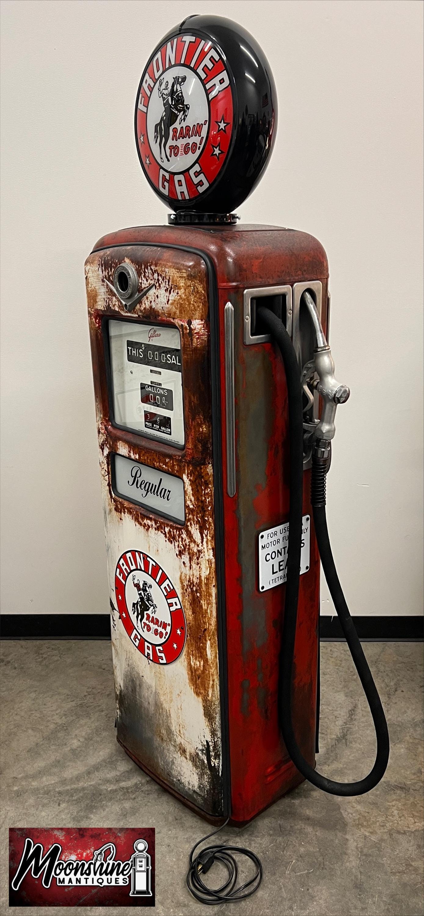 1950’s FRONTIER GASOLINE Gilbarco Gas Pump - Rustoration - Etsy
