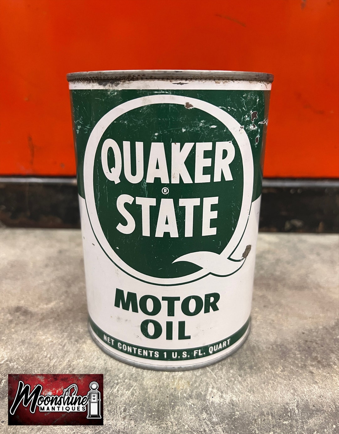 1960s QUAKER STATE Motor Oil Can 1 Qt. Gas & Oil - Etsy