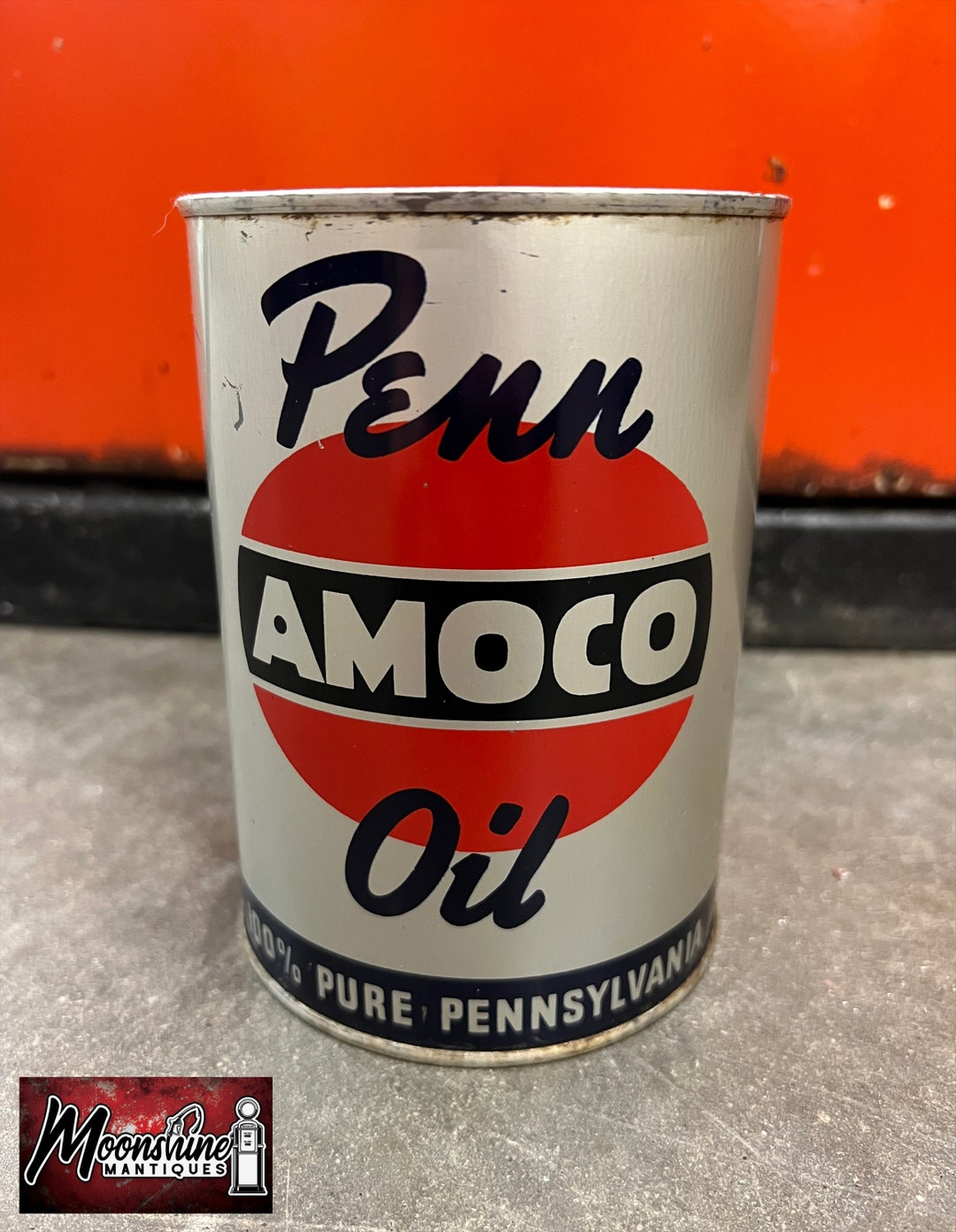 Rare 1940s PENN AMOCO Motor Oil Can 1 Qt. Gas & Oil - Etsy