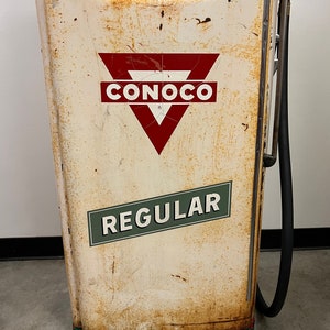 Rustoration 1950s CONOCO Wayne 80 Gas Pump Gas & Oil - Etsy