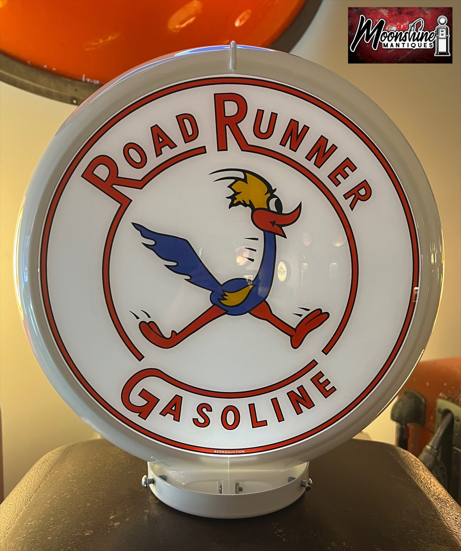 Rustoration 1950s ROAD RUNNER GASOLINE Gilbarco Gas Pump W/ Shelves ...