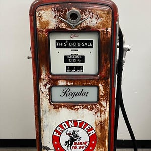 1950’s FRONTIER GASOLINE Gilbarco Gas Pump - Rustoration - Etsy