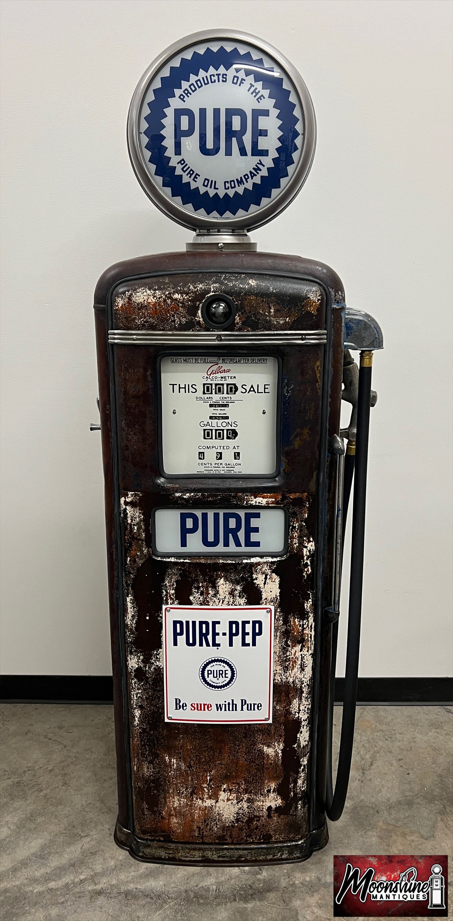 1940s PURE GASOLINE Gilbarco Gas Pump Rustoration - Etsy